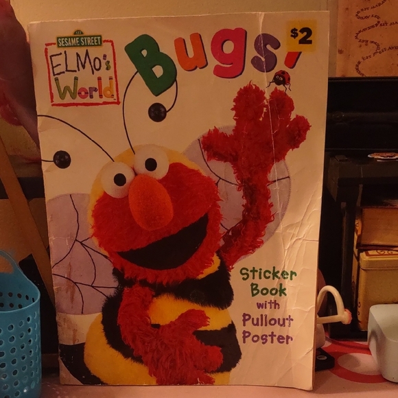 Sesame Street | Other | Sesame Street Elmos World Bugs Sticker Book Red ...